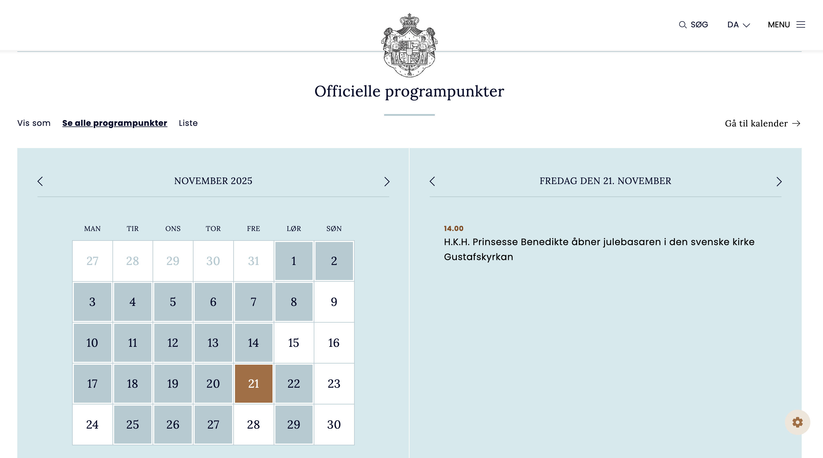 List of Official Engagements on Official Royal Website – Gert's Royals